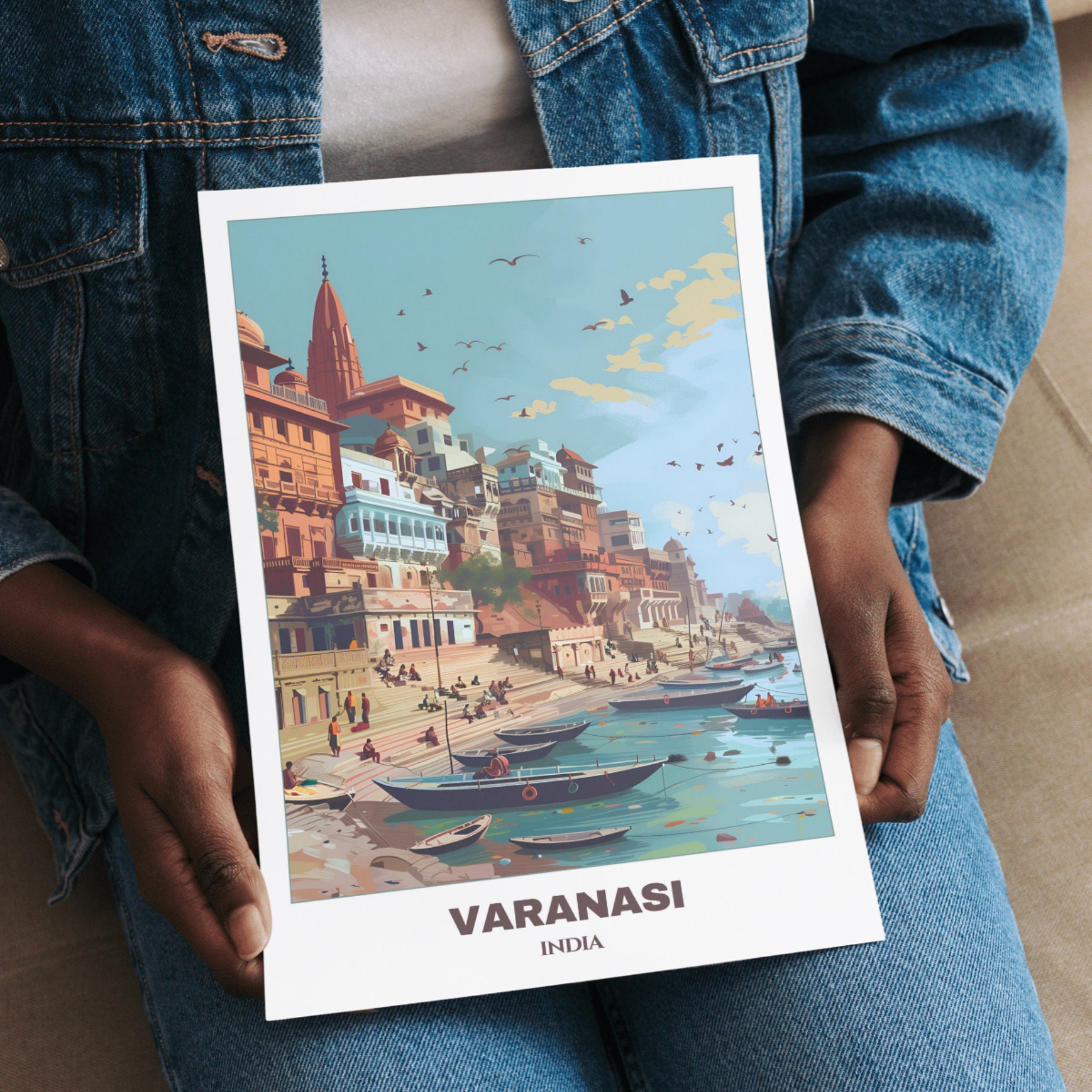 Varanasi Travel Printable Poster - India Travel Poster -varanasi ...