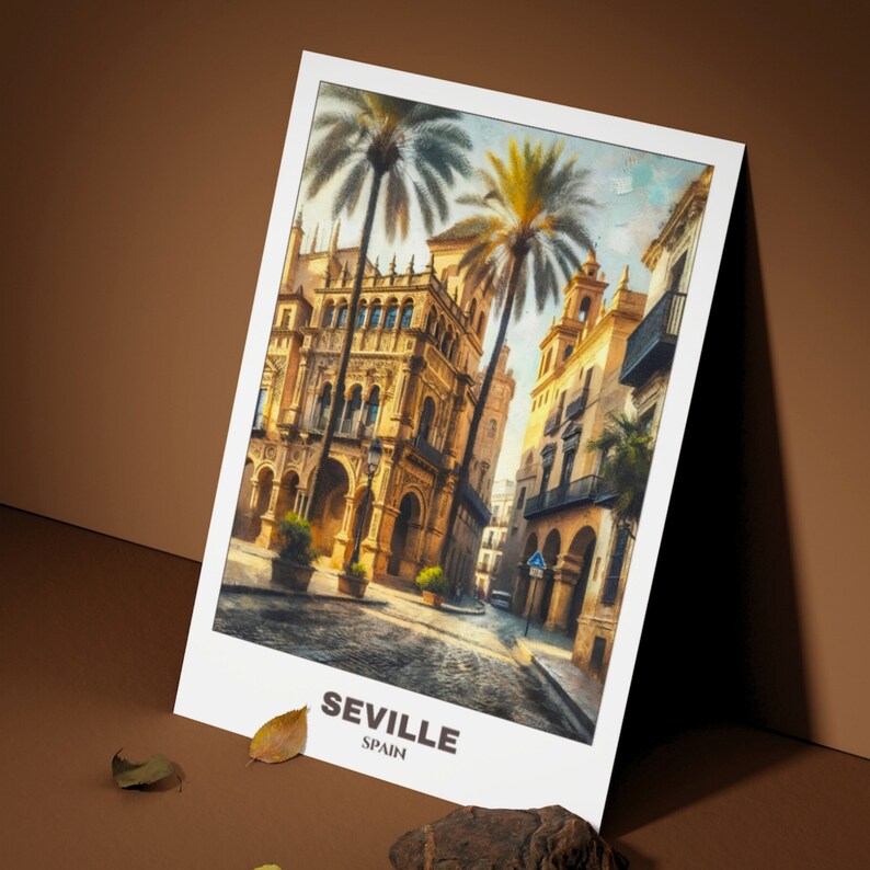 Seville Travel Printable Poster - Spain Travel Poster -cityscape ...