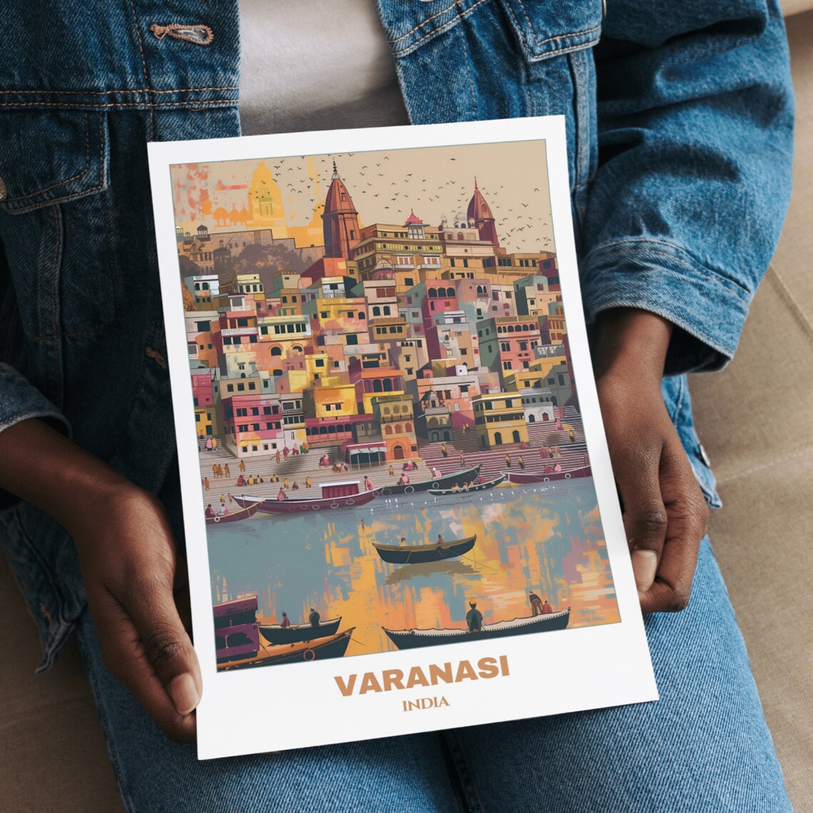 Varanasi Travel Printable Poster - India Travel Poster -varanasi ...