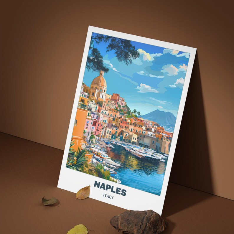 Naples Travel Printable Poster - Italytravel Poster - Cityscape ...