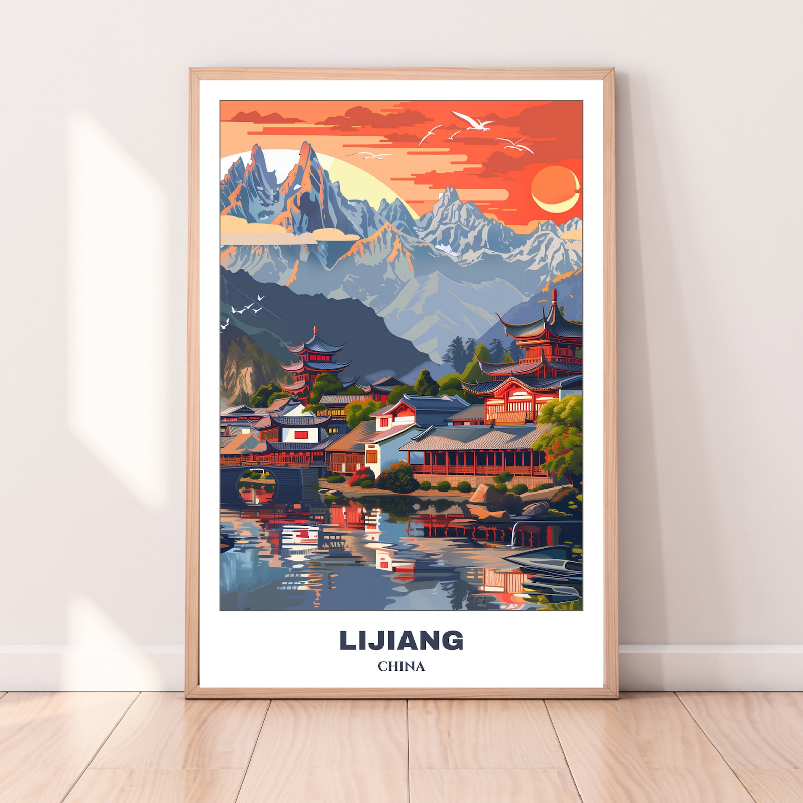 Lijiang Printable Travel Poster - China Travel Poster - Insta Download ...