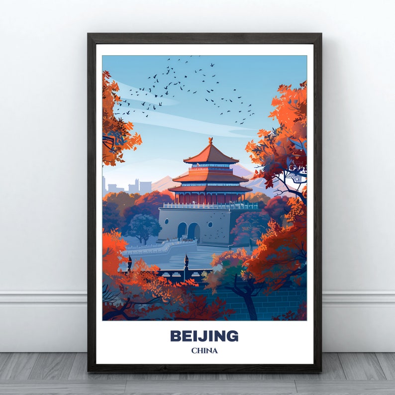 Beijing Travel Printable Poster - China Travel Poster - Beijing ...