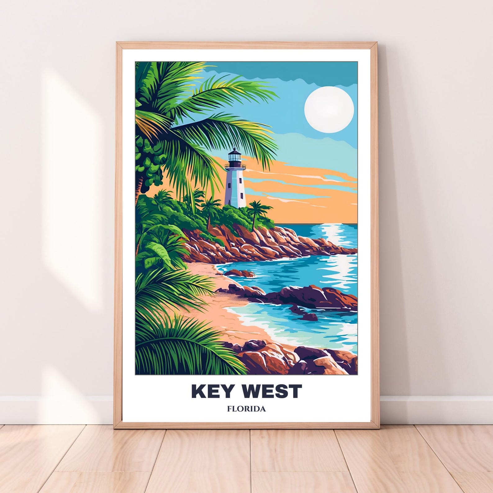 Key West Printable Travel Poster - Florida Travel Poster - Digital ...