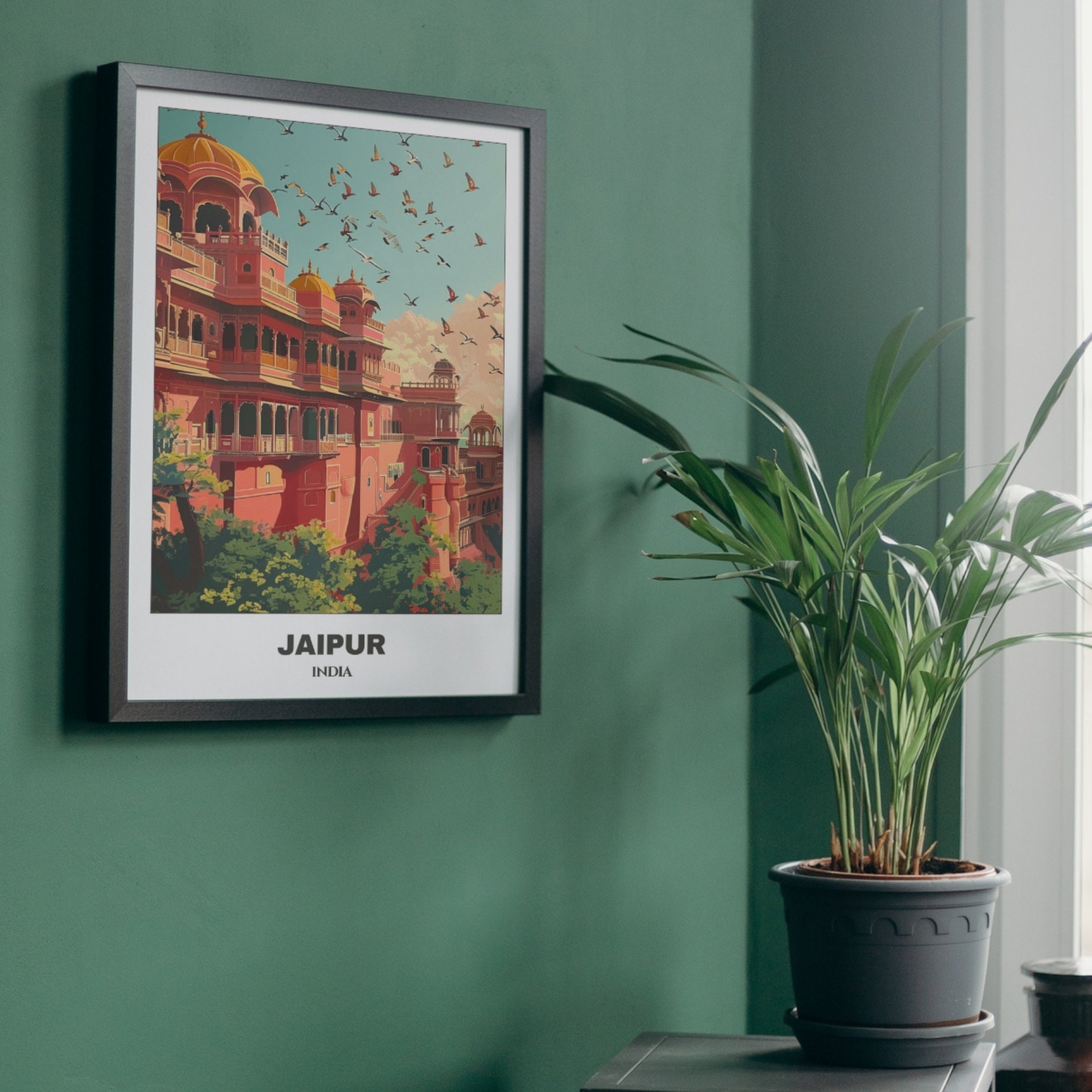 Jaipur Travel Printable Poster - India Travel Poster -cityscape ...