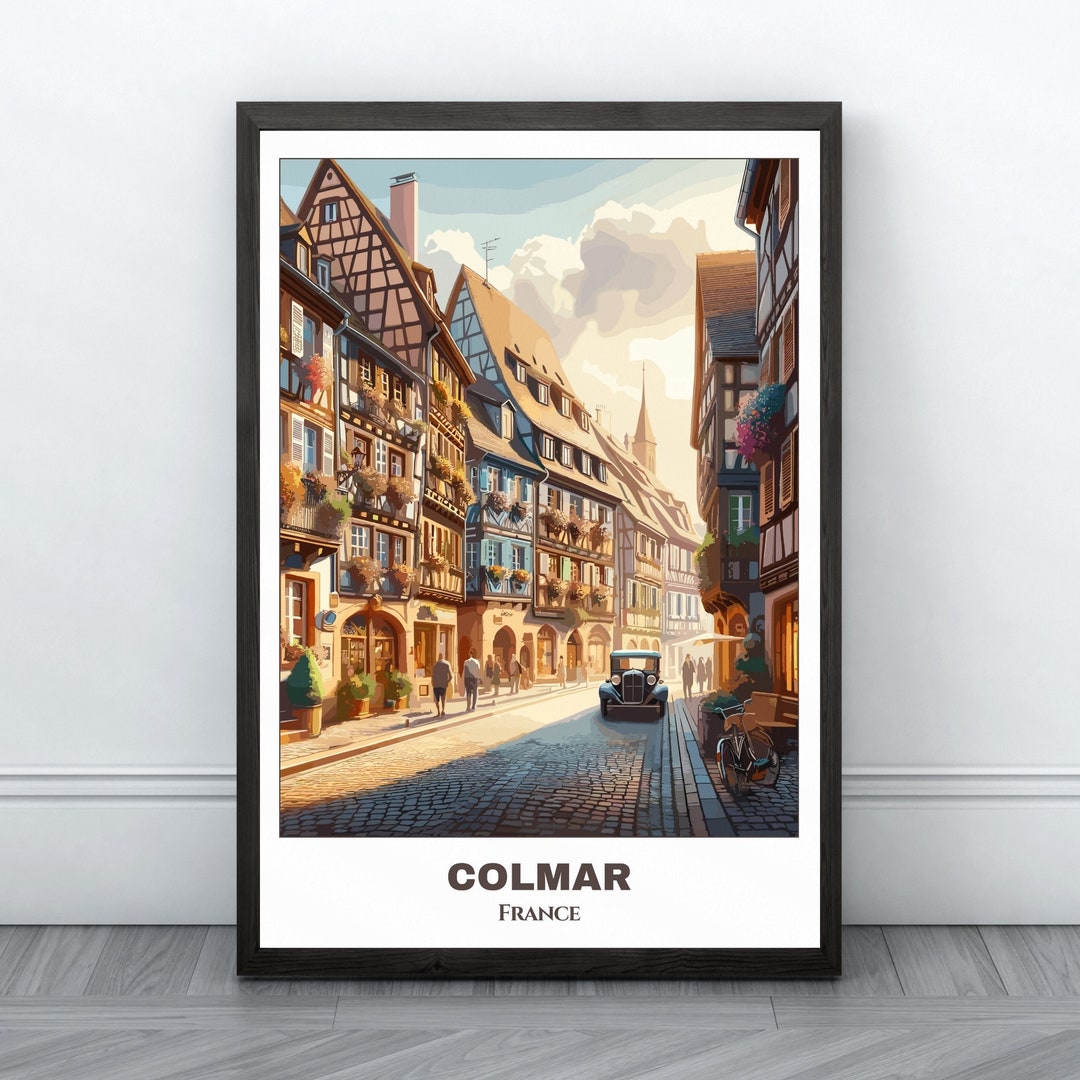 COLMAR Travel Printable Poster -france Travel Poster -colmar Painting ...