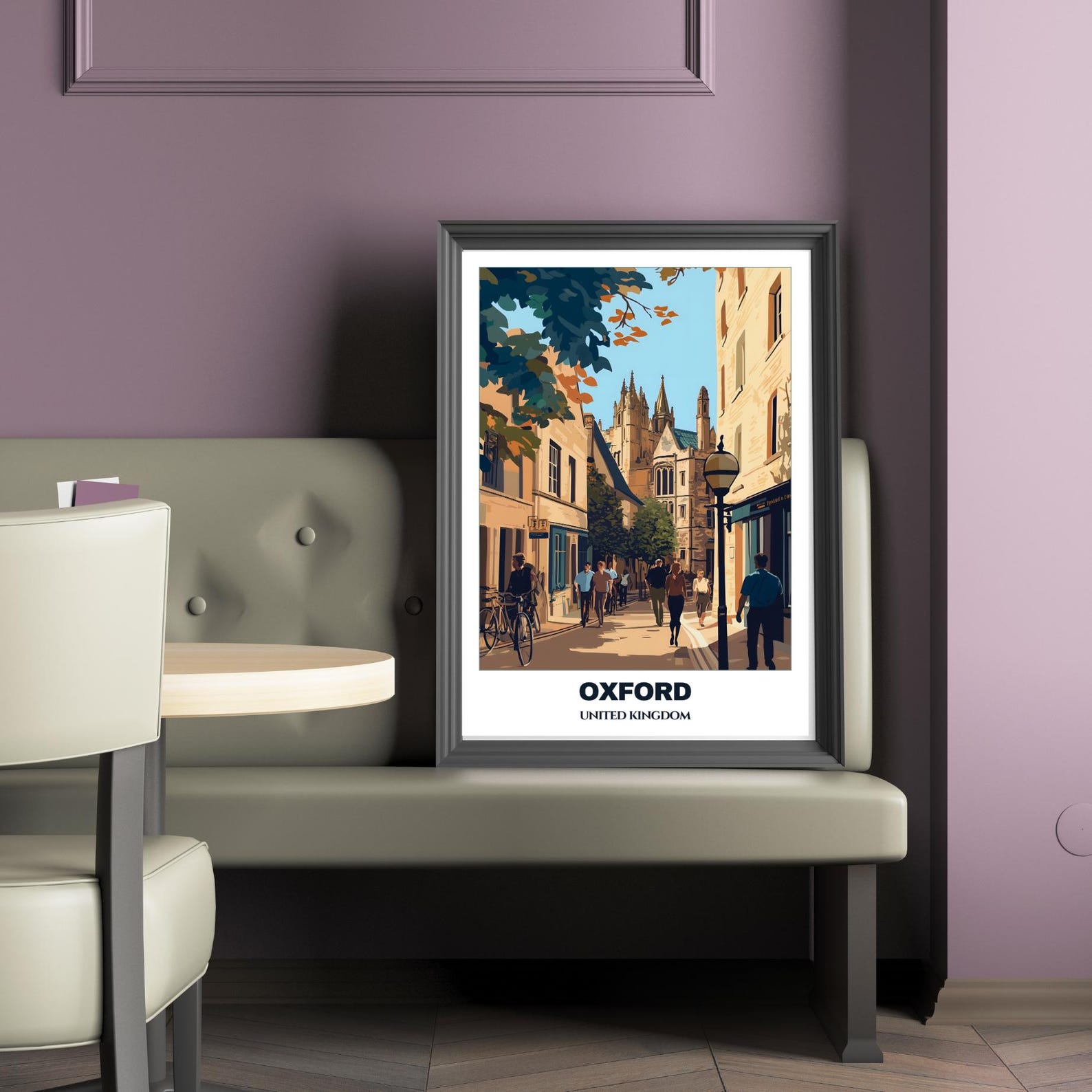 Oxford Travel Printable Poster - United Kingdom Travel Poster ...
