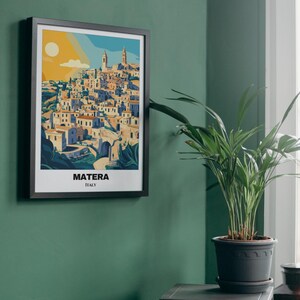 Matera Travel Printable Poster - Italy Travel Poster - Citycape ...