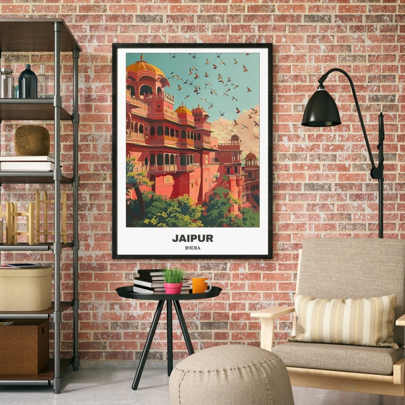 Jaipur Travel Printable Poster - India Travel Poster -cityscape ...