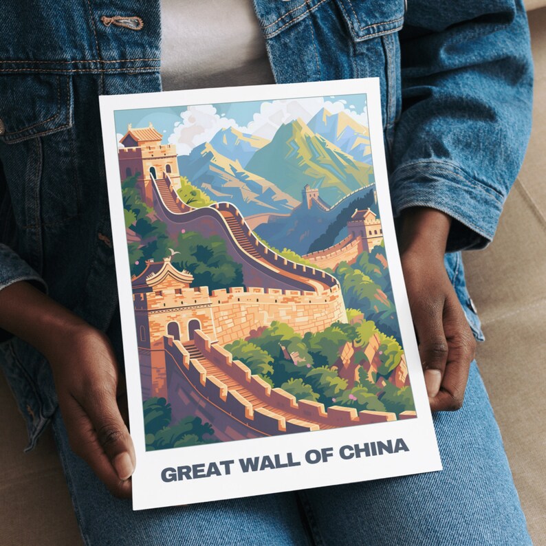 Great Wall of China Travel Printable Poster - China Travel Poster ...