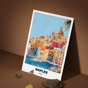 Naples Travel Printable Poster - Italytravel Poster - Cityscape ...