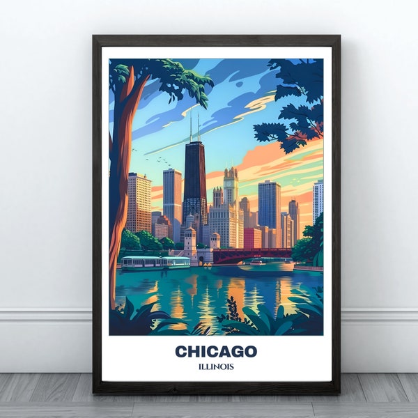 Chicago Art Print - Etsy