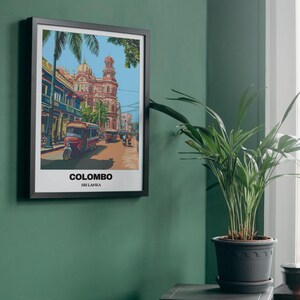 Colombo Travel Printable Poster - Sri Lanka Travel Poster - Cityscape ...