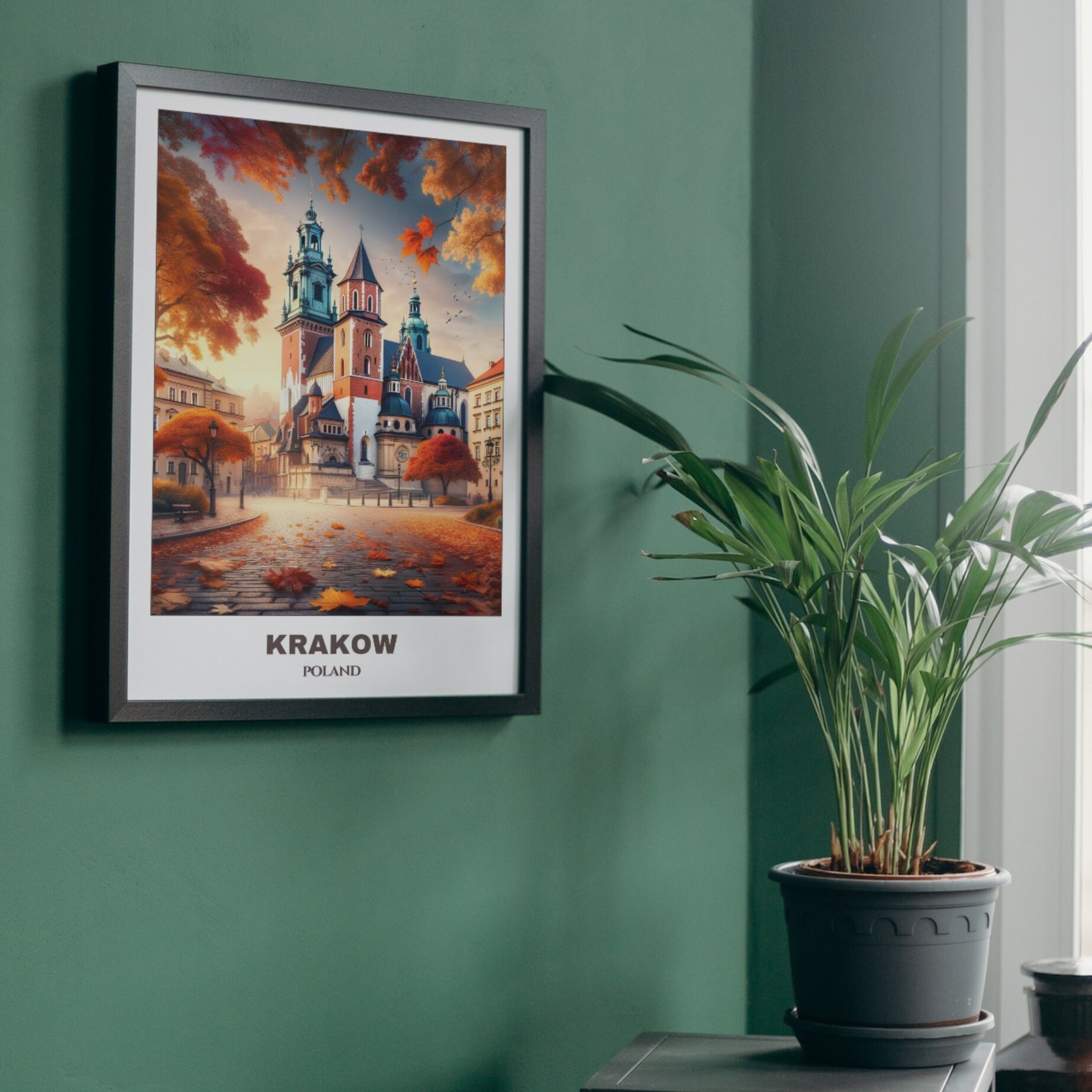 KRAKOW Travel Printable Poster Poland Travel Poster Krakow Painting ...