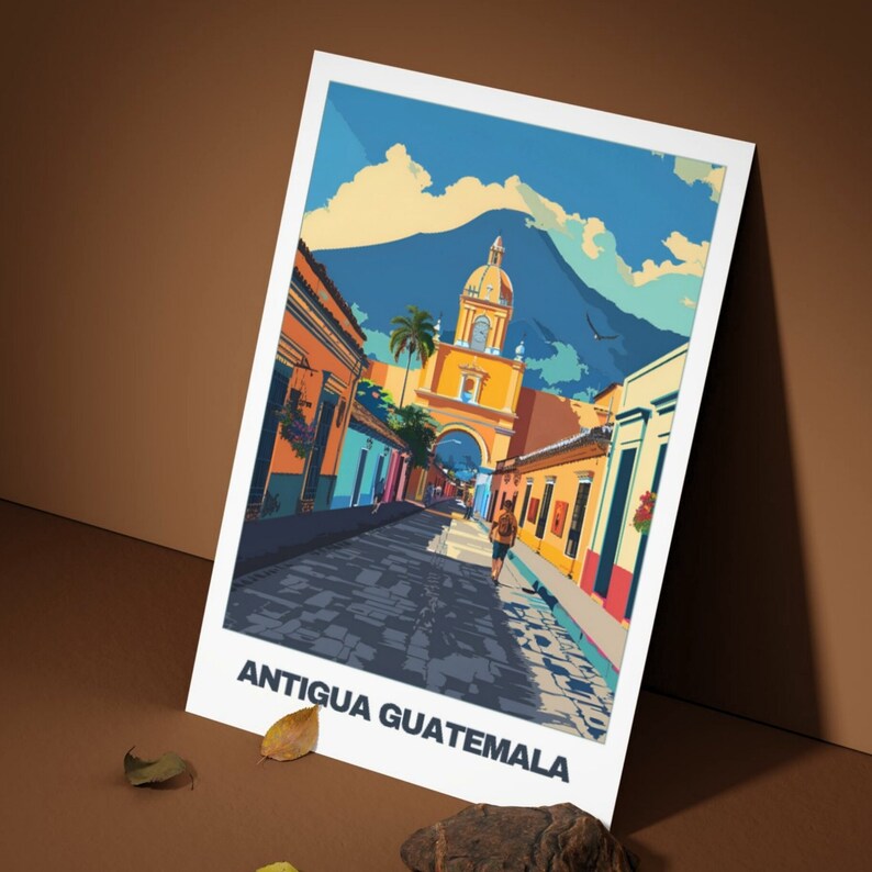 Antigua Guatemala Travel Printable Poster - Guatemala Travel Poster ...
