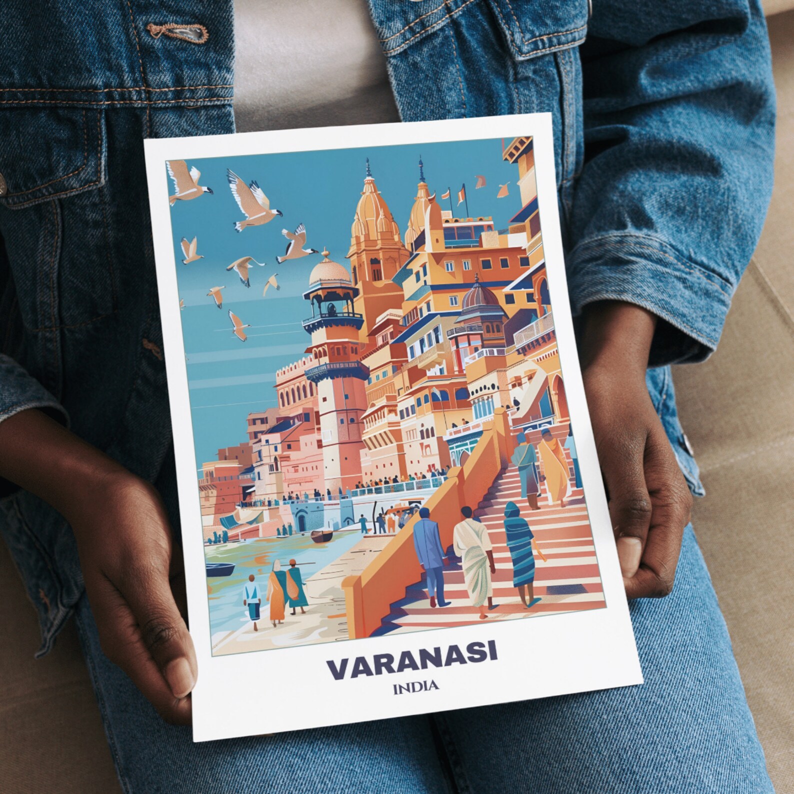 Varanasi Travel Printable Poster - India Travel Poster -varanasi ...