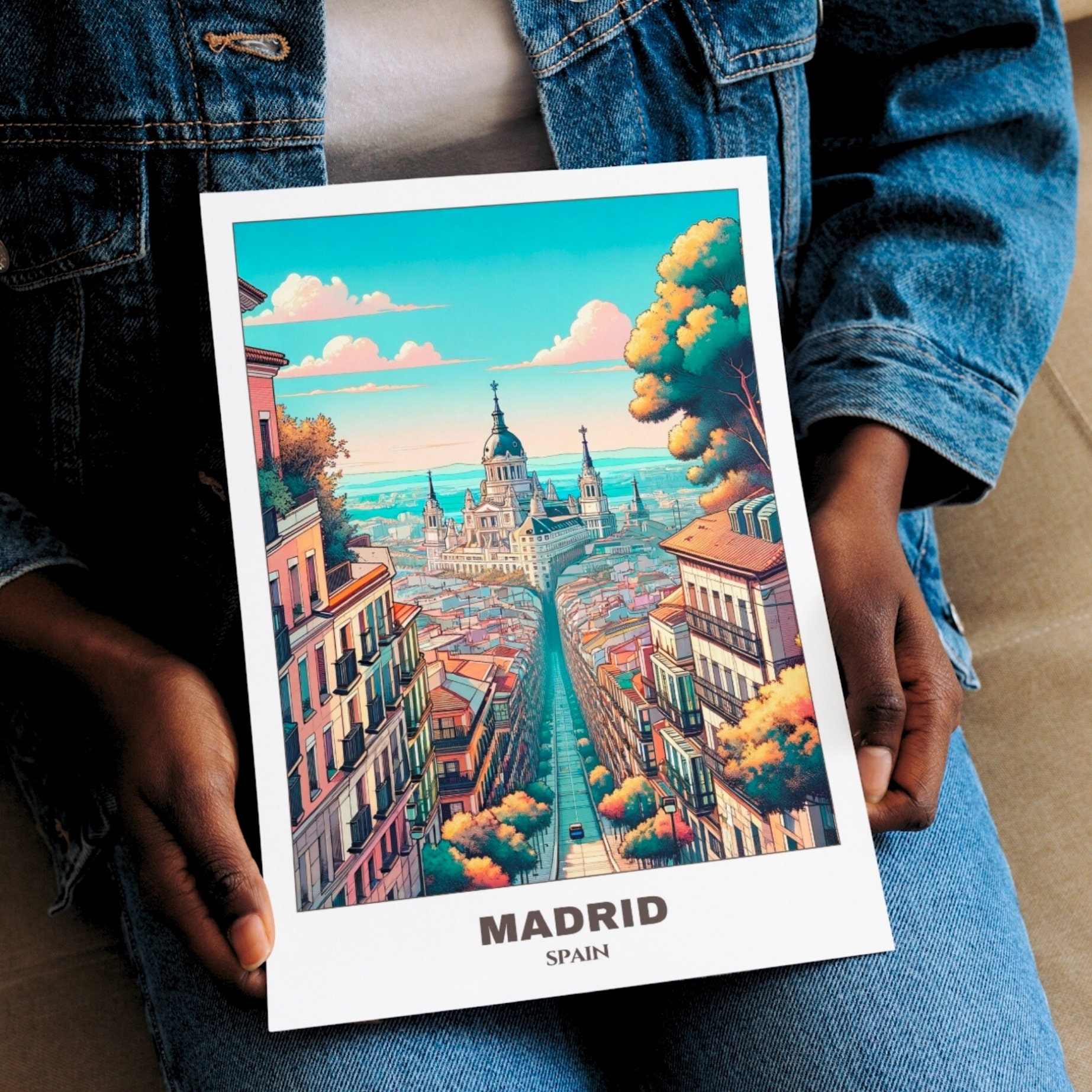 Madrid Travel Printable Poster - Spain Travel Poster - Madrid City ...