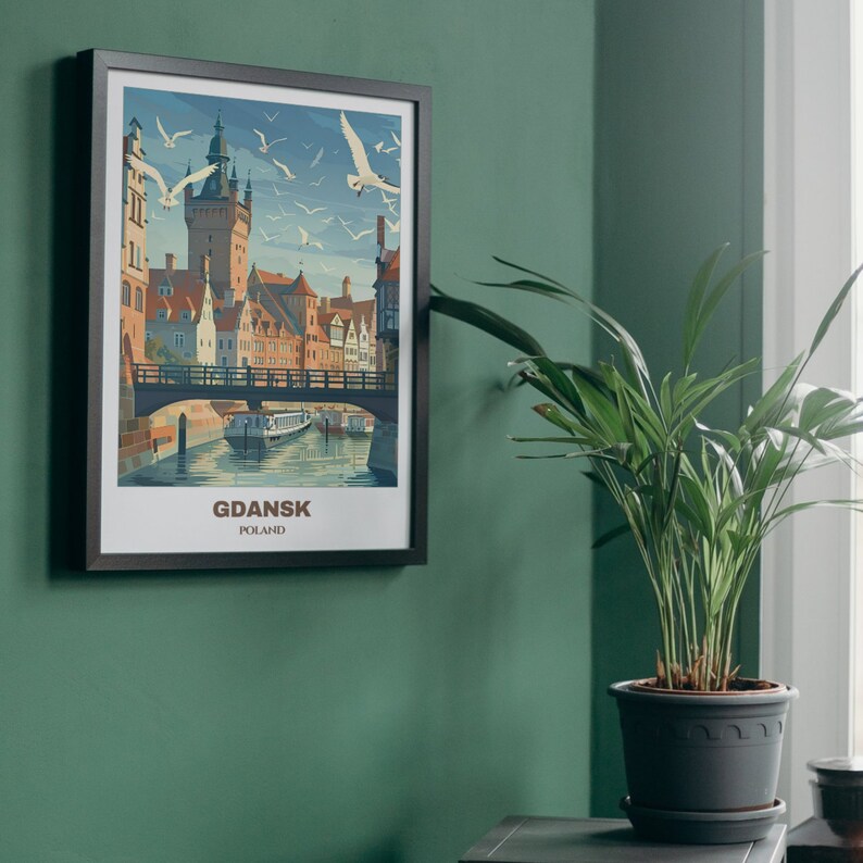 Gdansk Printable Travel Poster - Poland Travel Poster - Insta Download ...