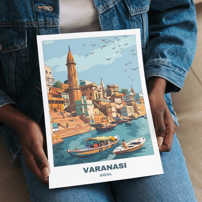 Varanasi Travel Printable Poster - India Travel Poster -varanasi ...