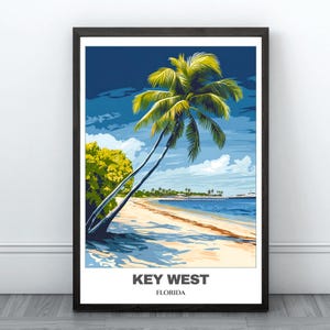Key West Printable Travel Poster - Florida Travel Poster - Digital ...