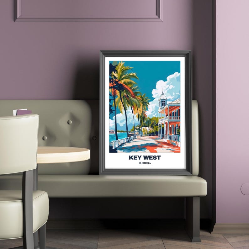 Key West Printable Travel Poster - Florida Travel Poster - Digital ...