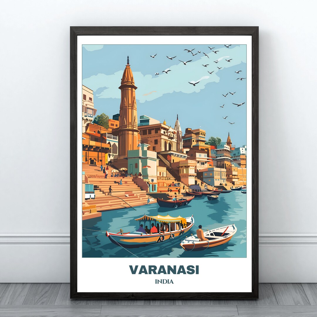 Varanasi Travel Printable Poster - India Travel Poster -varanasi ...