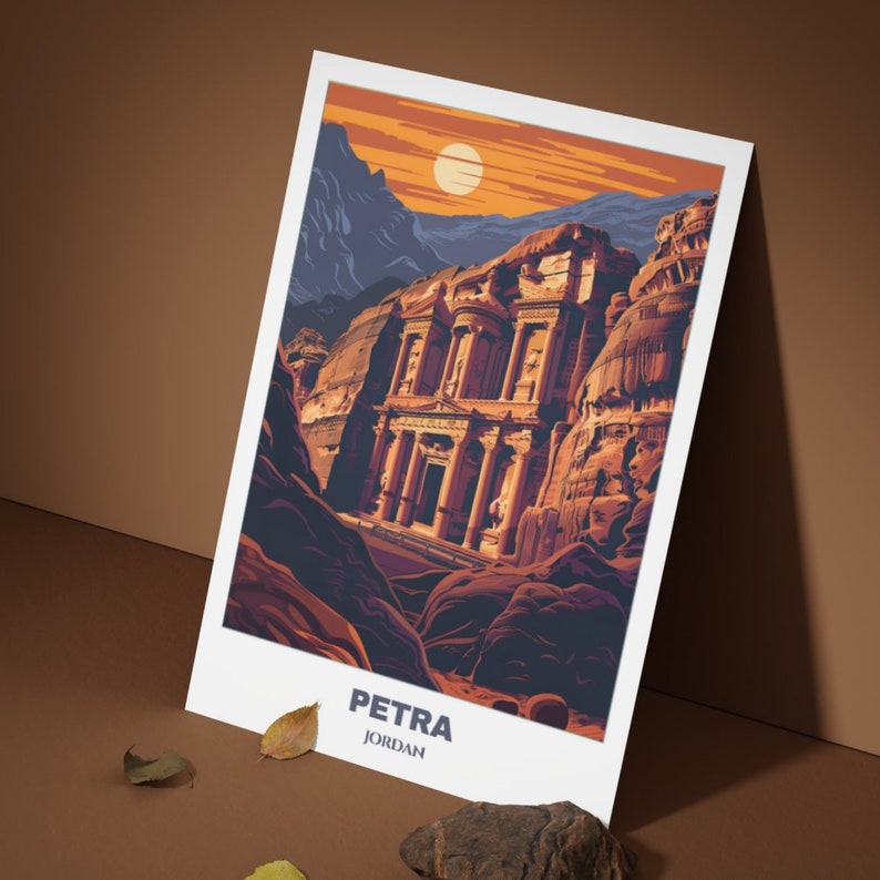 Petra Travel Printable Poster - Jordan Travel Poster - Cityscape ...