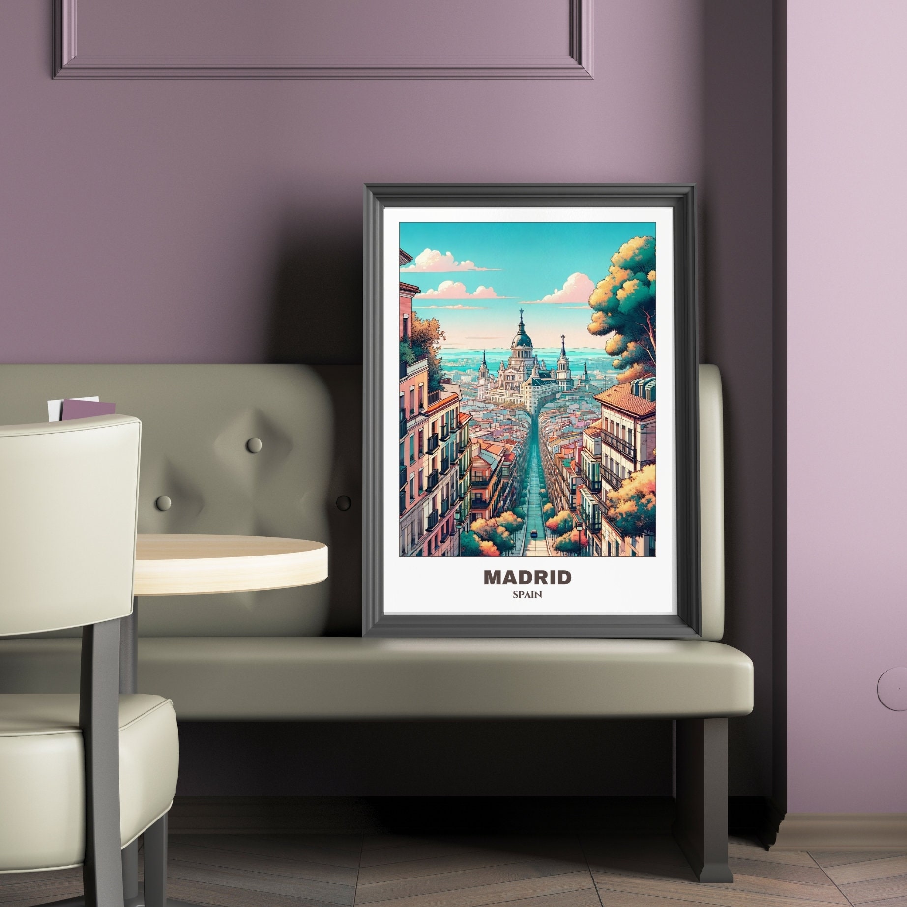 Madrid Travel Printable Poster - Spain Travel Poster - Madrid City ...