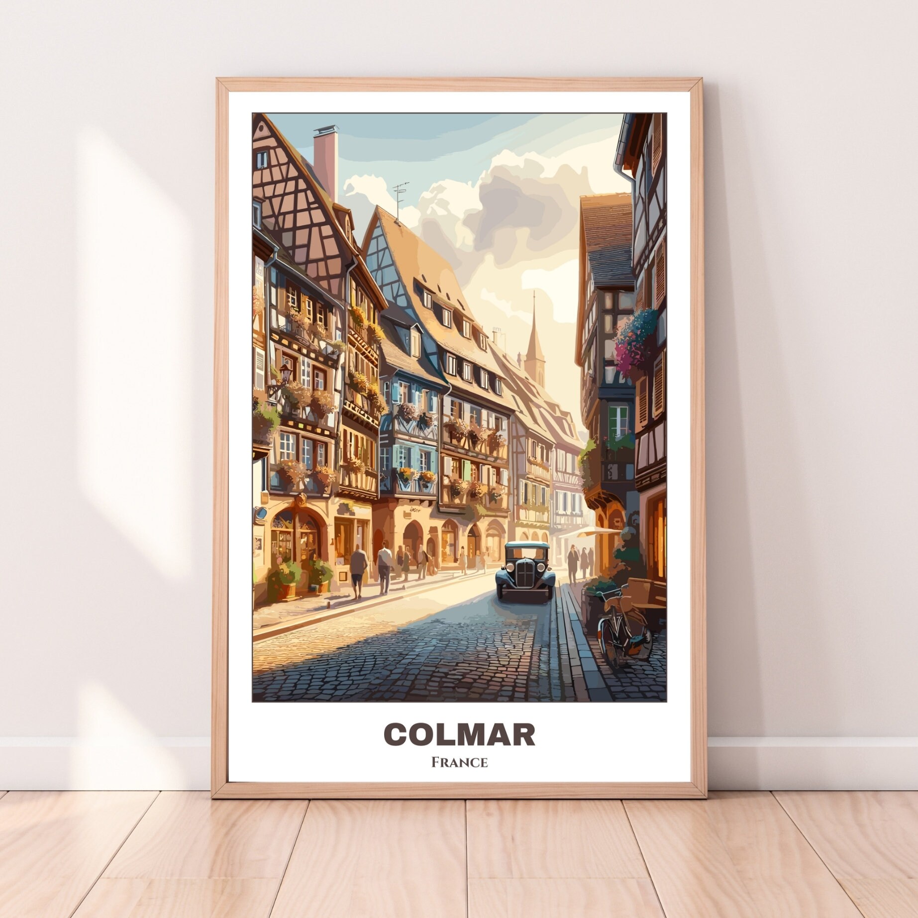 COLMAR Travel Printable Poster -france Travel Poster -colmar Painting ...