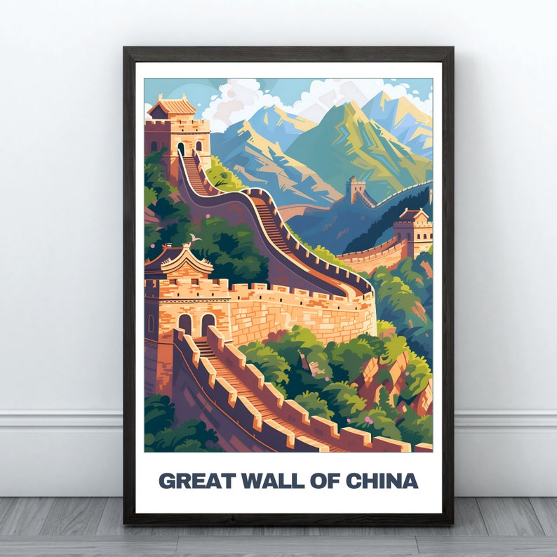 Great Wall of China Travel Printable Poster - China Travel Poster ...