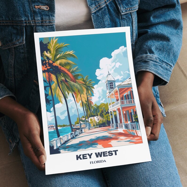 Key West Printable Travel Poster - Florida Travel Poster - Digital ...