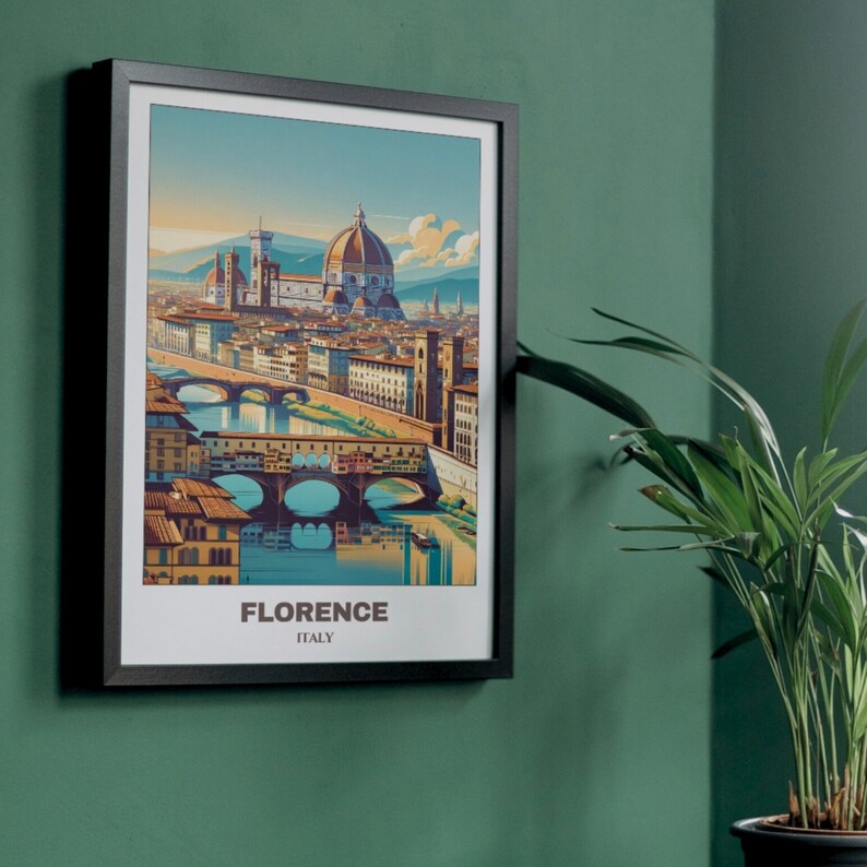 Florence Travel Printable Poster -italy Travel Poster -cityscape ...