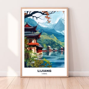 Lijiang Printable Travel Poster - China Travel Poster - Insta Download ...