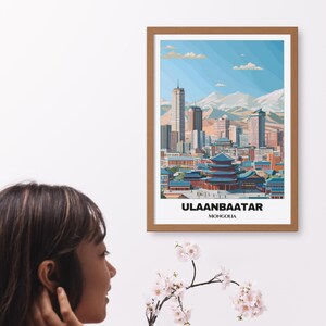 Ulaanbaatar Travel Printable Poster - Mongolia Travel Poster ...
