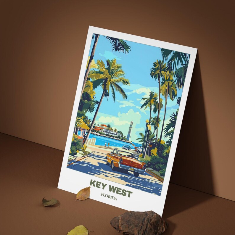 Key West Printable Travel Poster Florida Travel Poster Digital Print ...