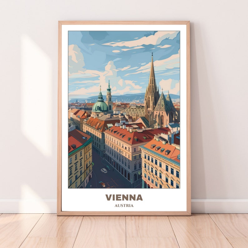 Viennatravel Printable Poster - Austria Travel Poster - Citycape ...