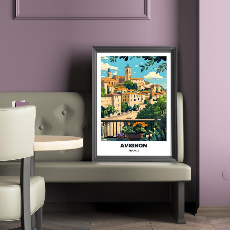 Avignon Travel Printable Poster - Francetravel Poster - Citycape ...