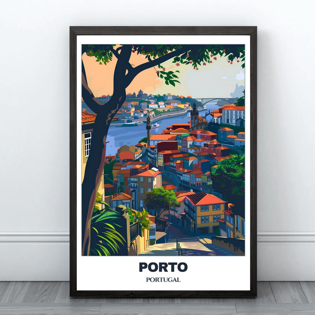 Porto Travel Printable Poster - Portugal Travel Poster - Citycape ...