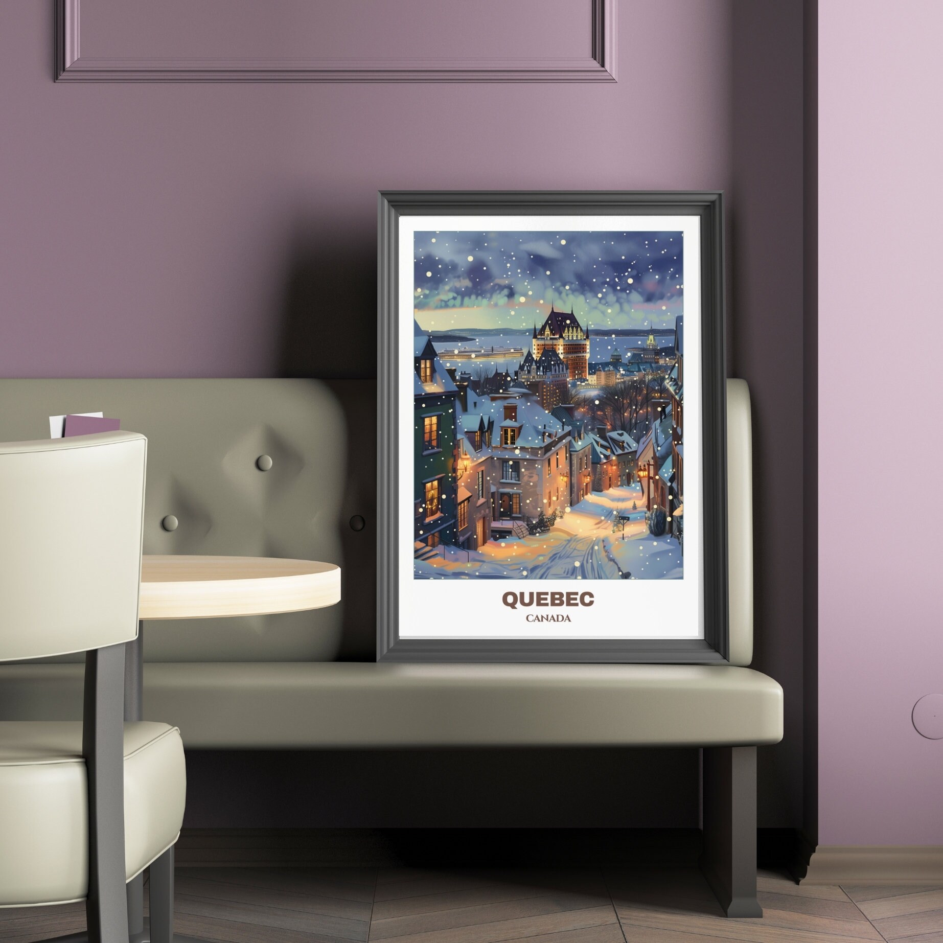 Quebec Travel Printable Poster - Canada Travel Poster - Citycape ...