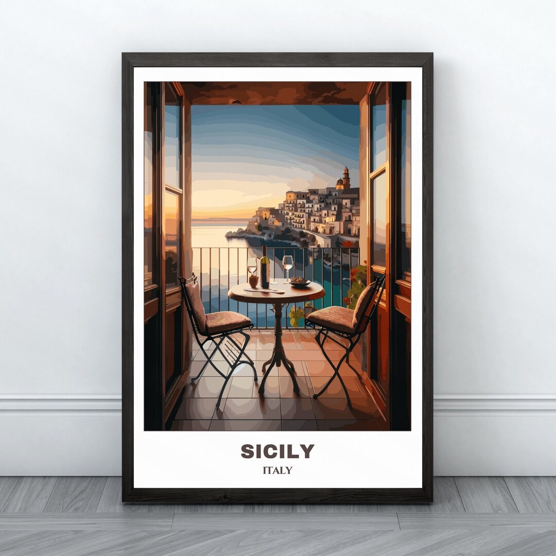 SICILY Travel Printable Poster - Italytravel Poster - Sıcılypainting ...