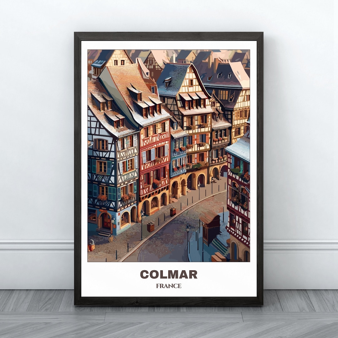 COLMAR Travel Printable Poster -france Travel Poster -colmar Painting ...