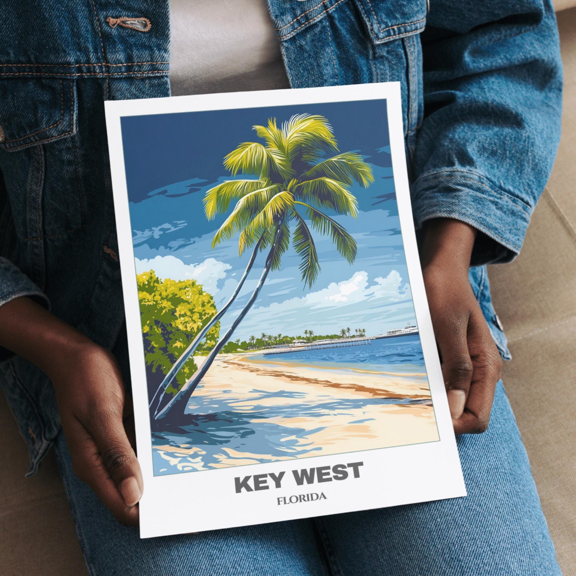 Key West Printable Travel Poster - Florida Travel Poster - Digital ...