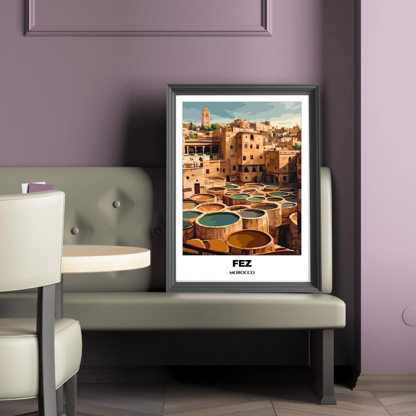 Fez Travel Printable Poster Morocco Travel Poster Citycape Painting ...