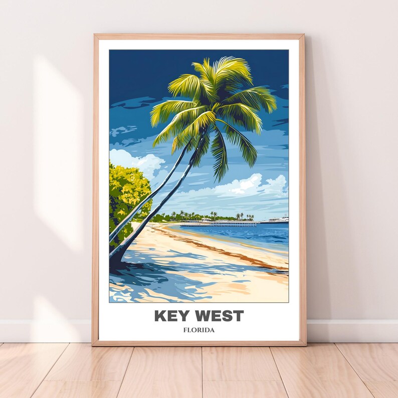 Key West Printable Travel Poster - Florida Travel Poster - Digital ...