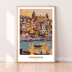 Varanasi Travel Printable Poster - India Travel Poster -varanasi ...
