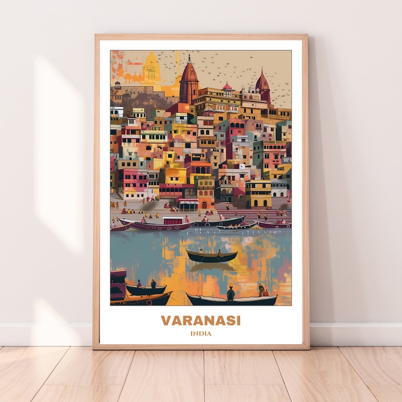 Varanasi Travel Printable Poster - India Travel Poster -varanasi ...