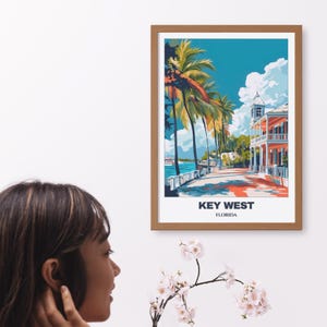 Key West Printable Travel Poster - Florida Travel Poster - Digital ...