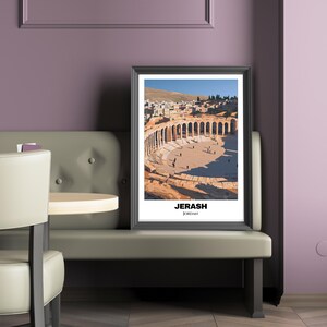 Jerash Travel Printable Poster - Jordan Travel Poster - Cityscape ...
