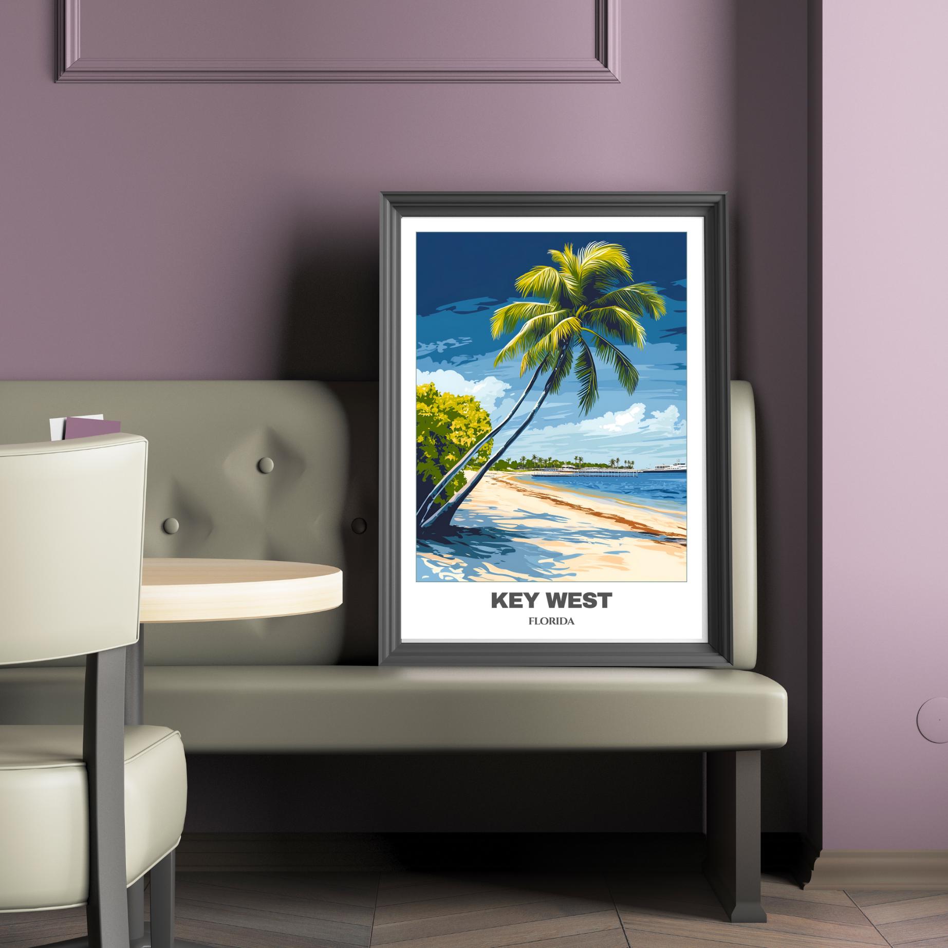 Key West Printable Travel Poster - Florida Travel Poster - Digital ...