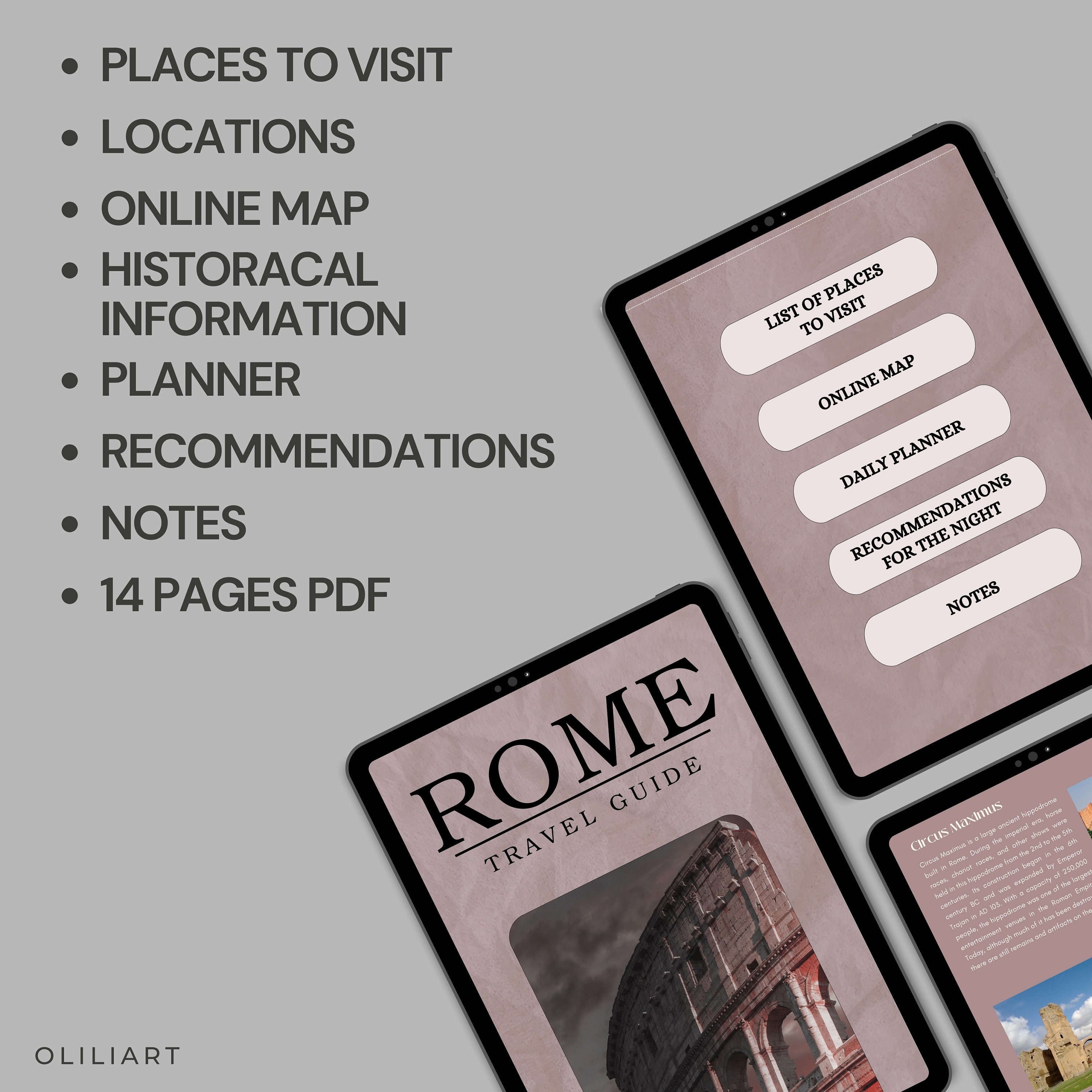 Rome Digital Travel Guide - Rome Mobile Travel Planner - Places to ...