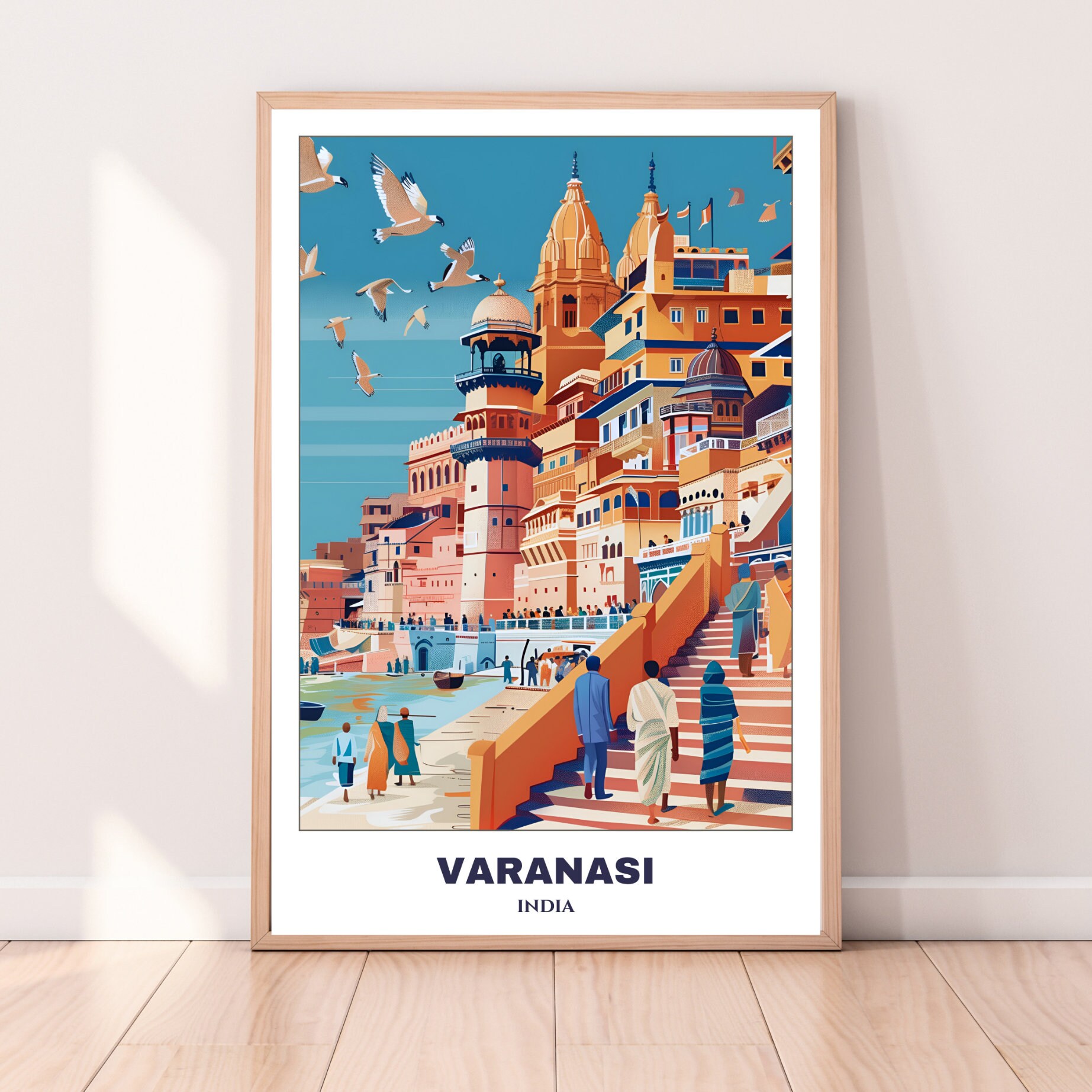 Varanasi Travel Printable Poster - India Travel Poster -varanasi ...